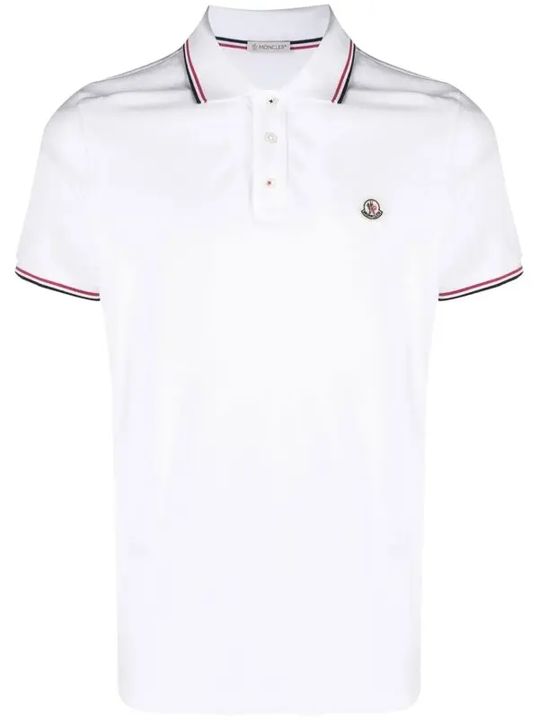 Moncler Short Sleeve Logo Polo Shirt