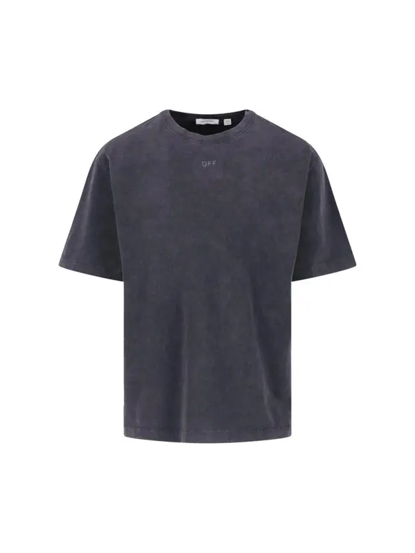 Off-White Washed Cotton T-shirt
