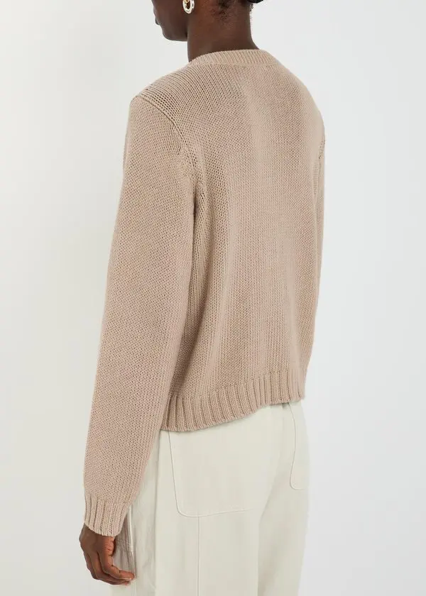 Eileen Fisher Crew-neck Cotton Cardigan