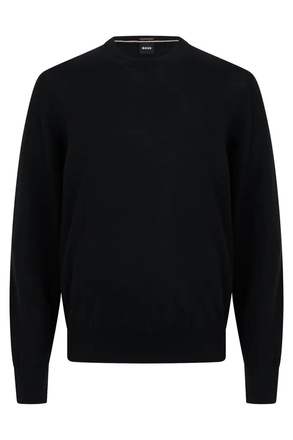 BOSS Virgin Wool Crew Neck Sweater