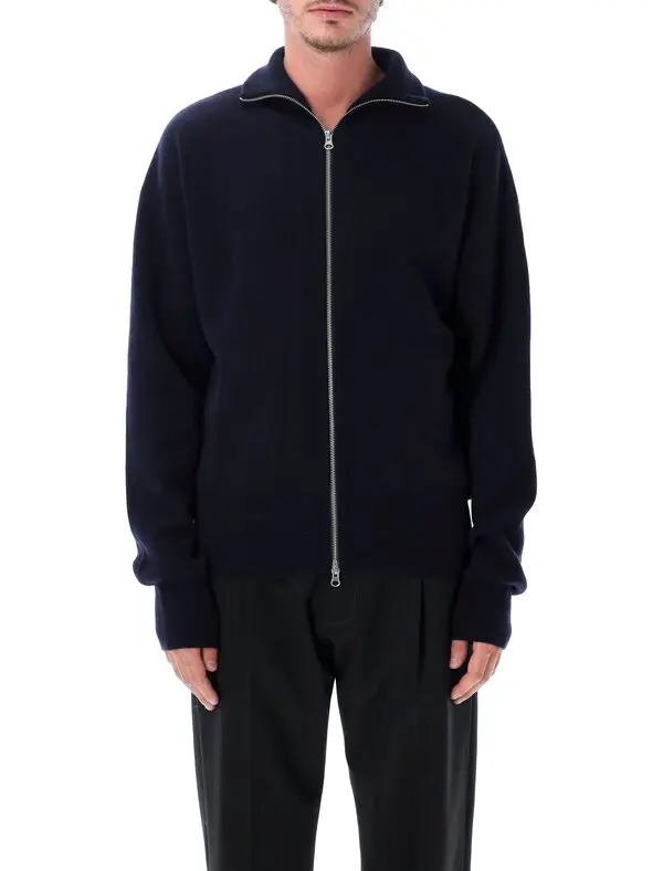 Extreme Cashmere Zip Front Cashmere Sweater - Blu