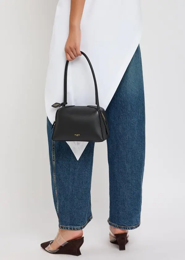 Alaïa Le Bouledogue Small Leather Shoulder Bag