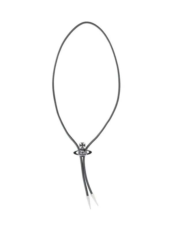 VIVIENNE WESTWOOD Orb Pendant Cord Necklace - Silver