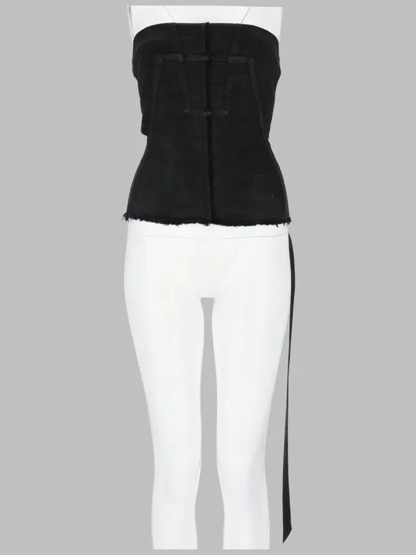Rick Owens Strapless Corset Bustier Top
