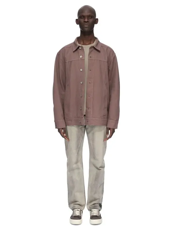 Rick Owens Fog-cut Jeans With 6 Pockets Low-rise Regular Fit - Grigio