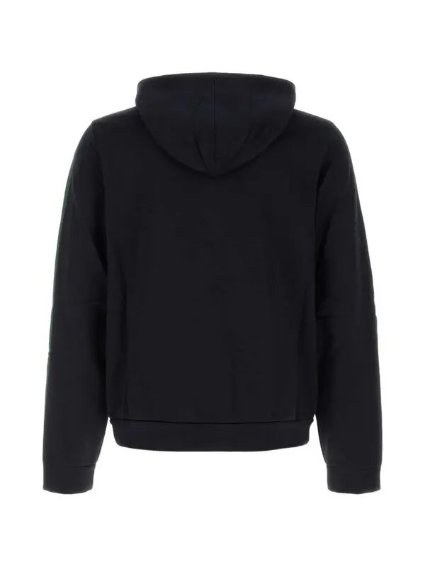 Gucci Web Detail Cotton And Silk Hoodie