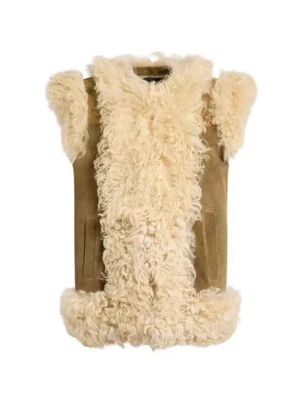 Etro Shearling Wool Vest