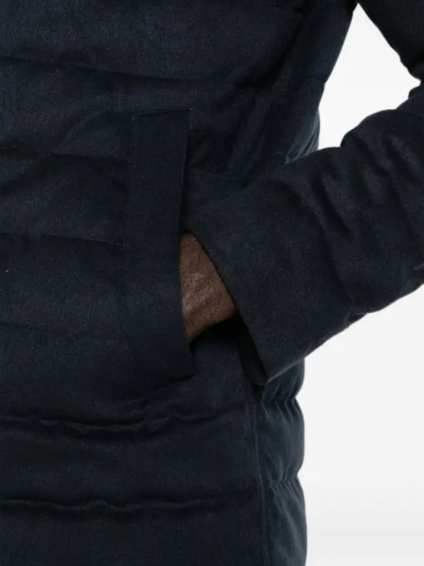 Herno Zipped Quilted Nylon Jacket - Blue