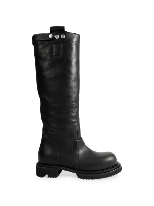 Rick Owens Leather Knee High Boots