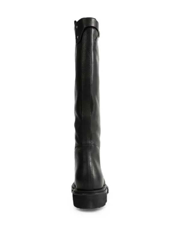 Rick Owens Leather Knee High Boots