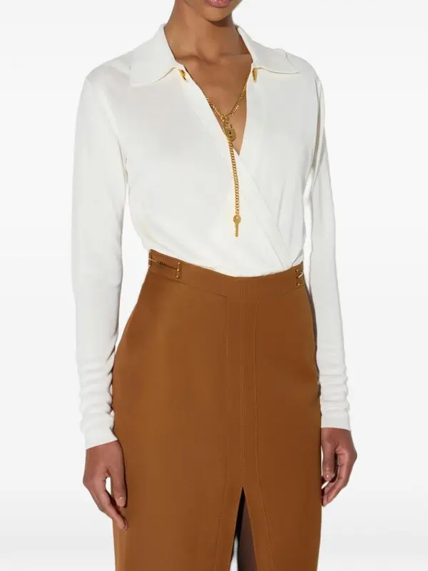 Elisabetta Franchi V-necked Bodysuit