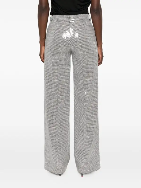 Ermanno Scervino Sequined Houndstooth Trousers