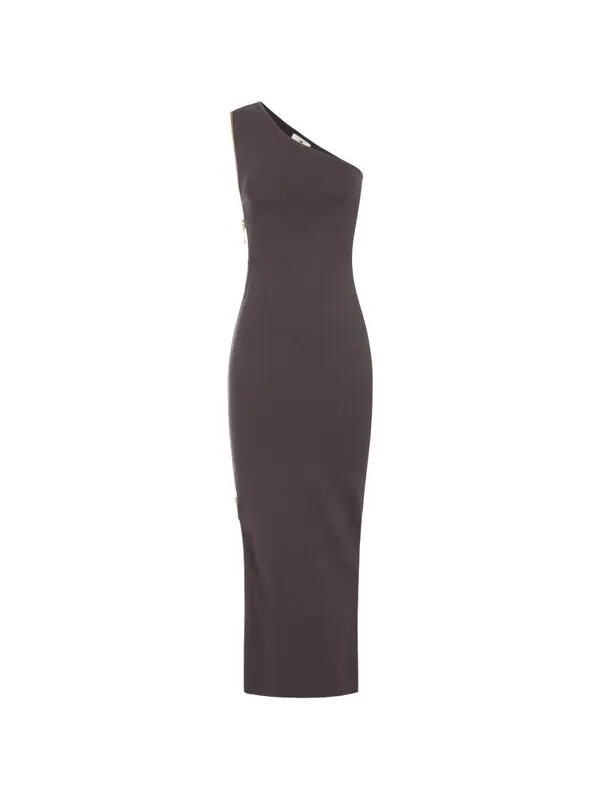 Elisabetta Franchi One-shoulder Long Dress