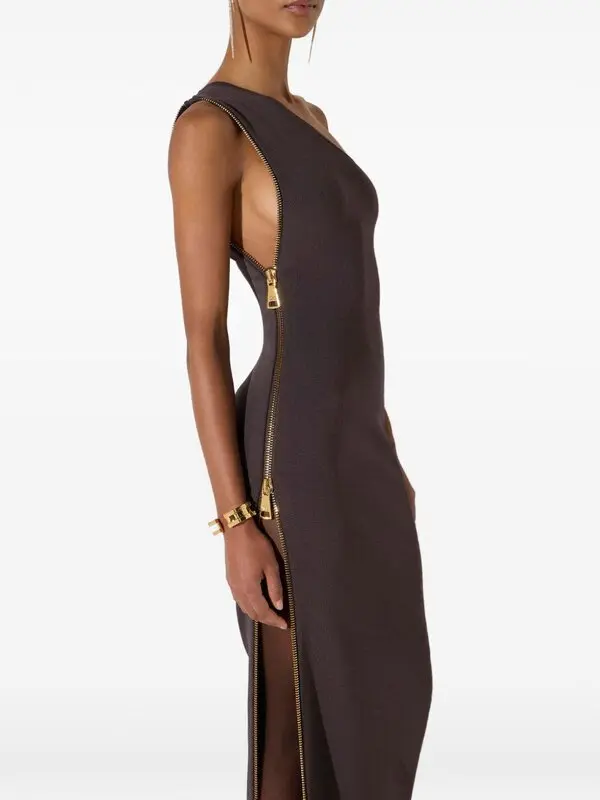 Elisabetta Franchi One-shoulder Long Dress