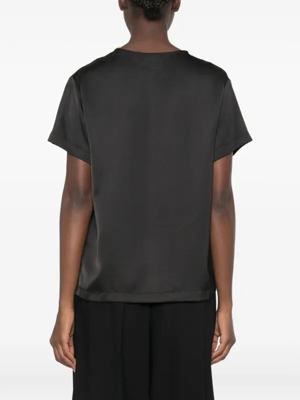 Ermanno Scervino Lace-detail V-neck T-shirt