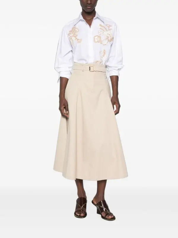Ermanno Scervino Embroidered Cotton Shirt