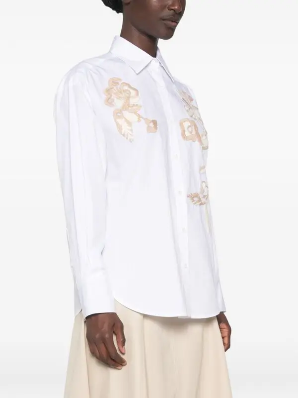 Ermanno Scervino Embroidered Cotton Shirt