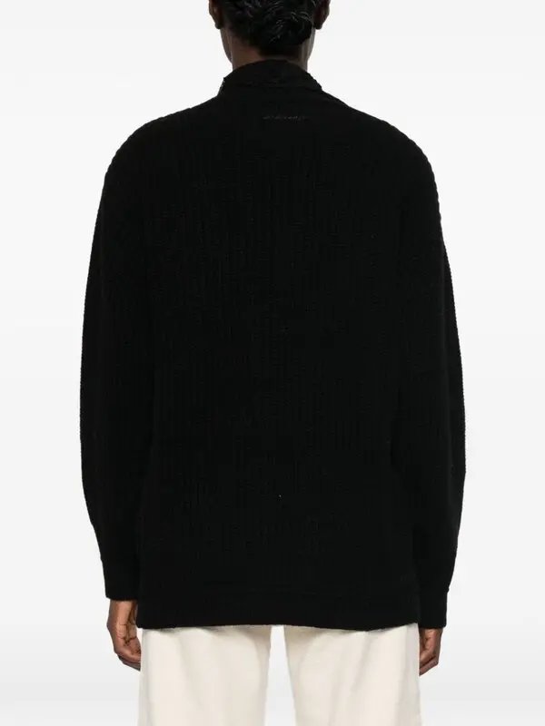 Ermanno Scervino Cotton Cardigan With Lace Trim - Black