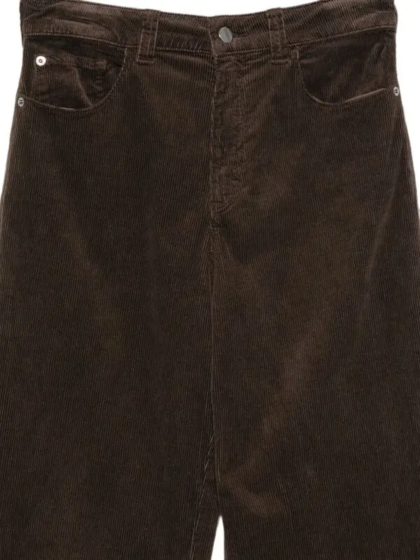 Emporio Armani Wide Leg Corduroy Trousers