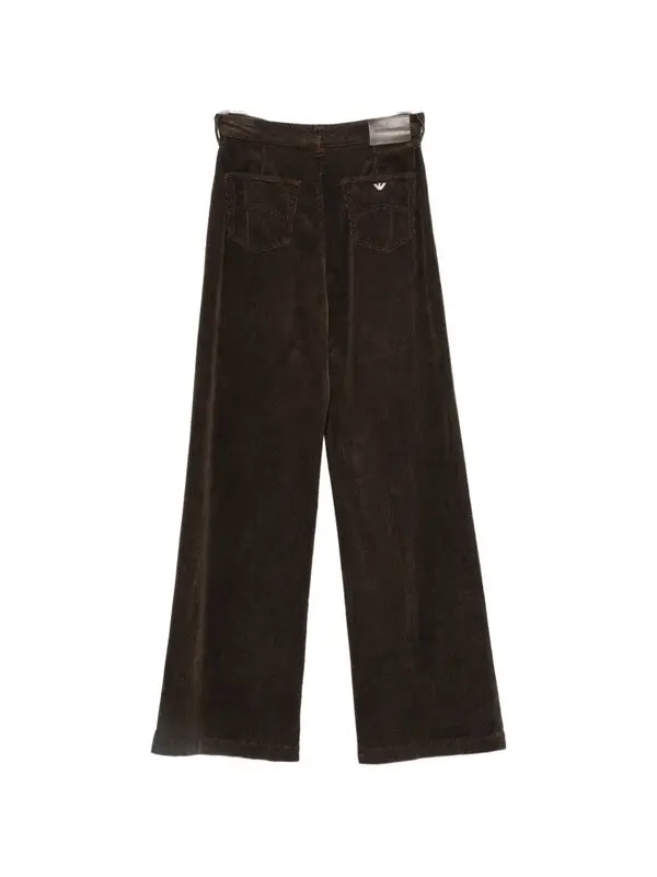 Emporio Armani Wide Leg Corduroy Trousers