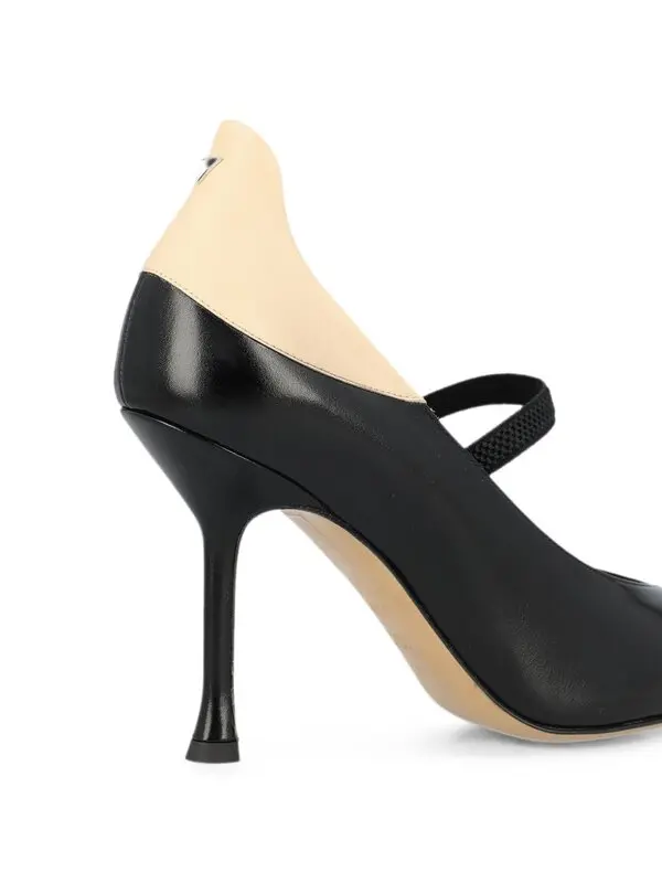 Fendi Leather Mary Jane Pumps - Black
