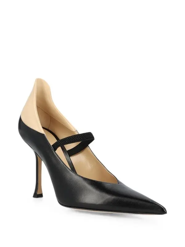 Fendi Leather Mary Jane Pumps - Black