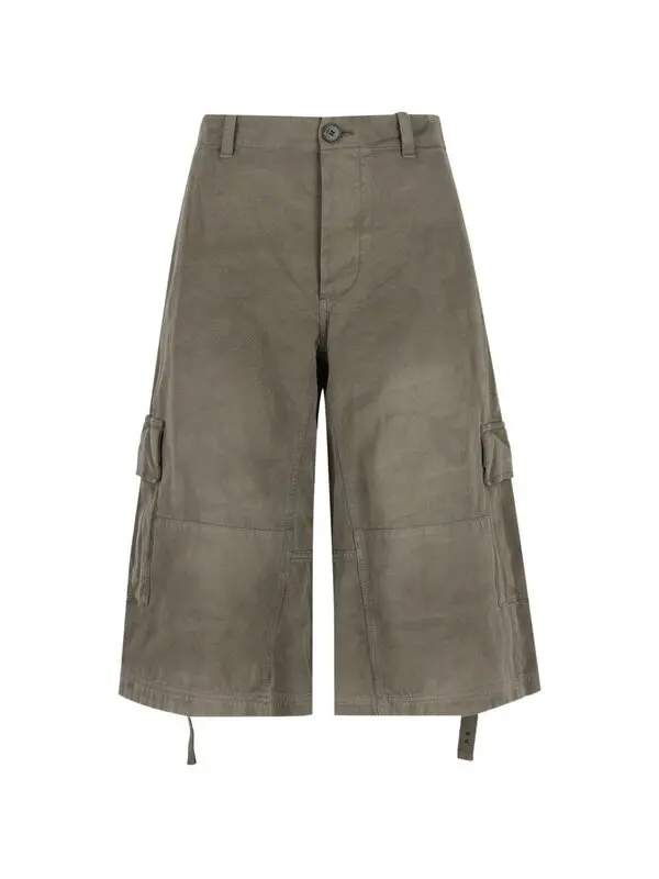 Fendi Cotton Cargo Trousers - Green