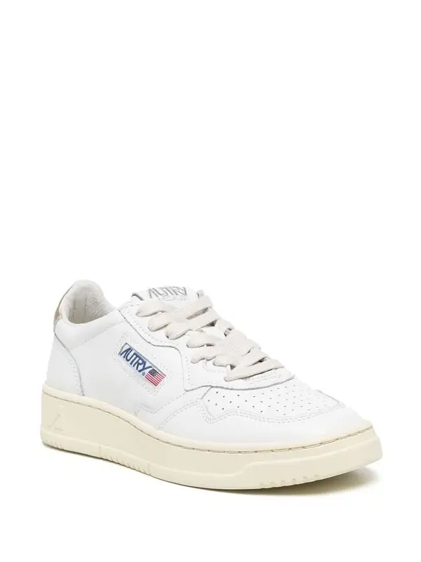 AUTRY Medialist Low Leather Sneakers - Gold