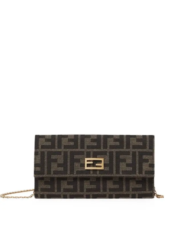 Fendi Ff Jacquard Wallet On Chain