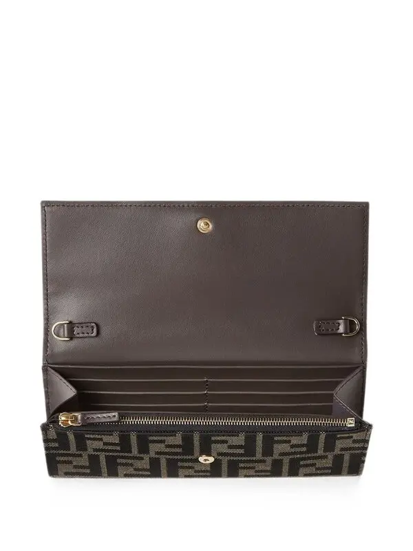Fendi Ff Jacquard Wallet On Chain