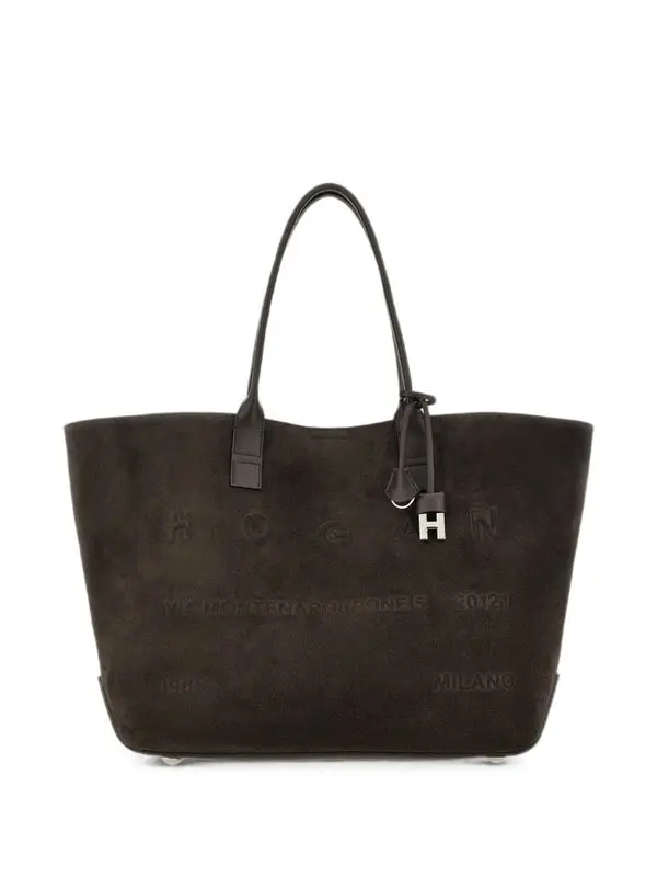 Hogan Address Medium Leather Tote Bag