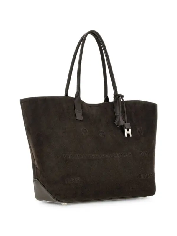Hogan Address Medium Leather Tote Bag