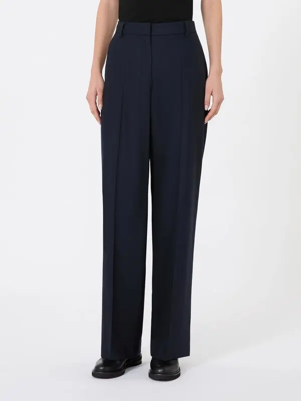 Max Mara High-waisted Tailored Trousers With Belt Loops