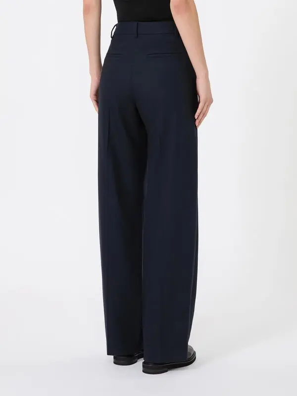 Max Mara High-waisted Tailored Trousers With Belt Loops