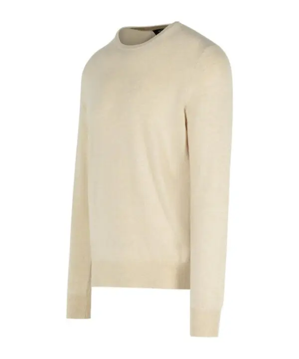 GRAN SASSO Long-sleeved Crewneck Jumper - Nude