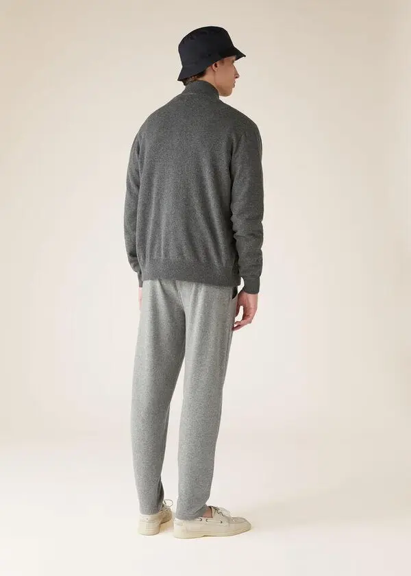 Loro Piana Zipper Cashmere Sweater - Gray