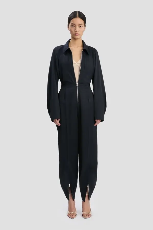 Victoria Beckham Cargo Jumpsuit - Navy
