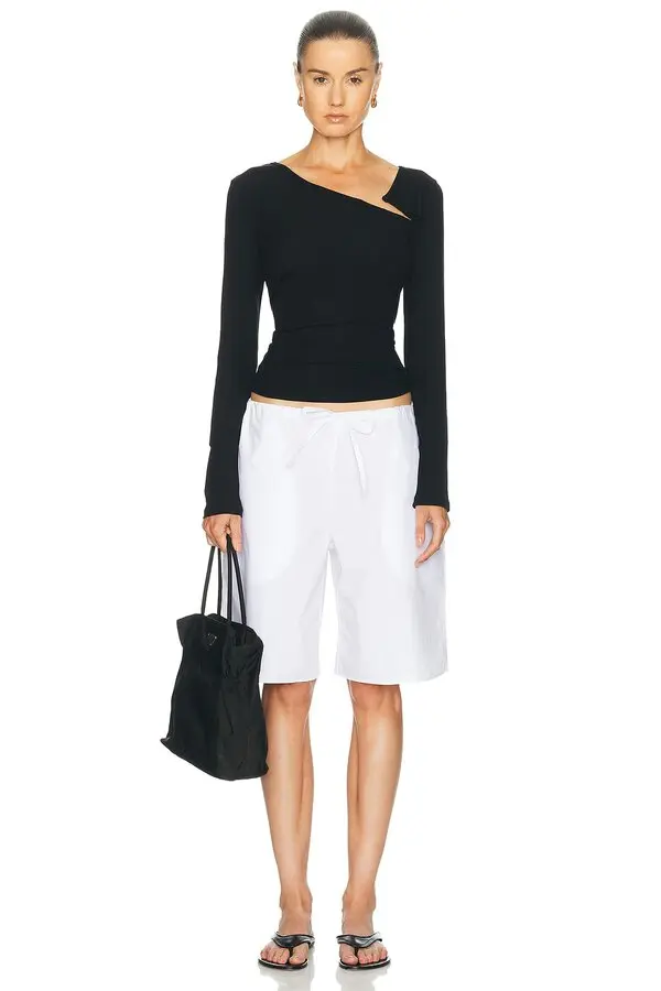 DEIJI STUDIOS Shoulder Tie Top