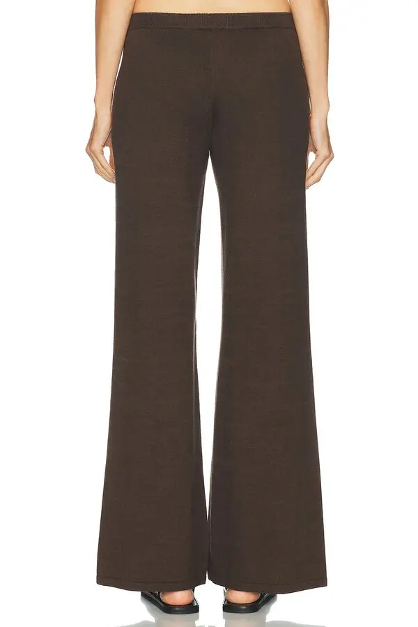Eterne Wide Leg Cotton Cashmere Lounge Pant - Mushroom