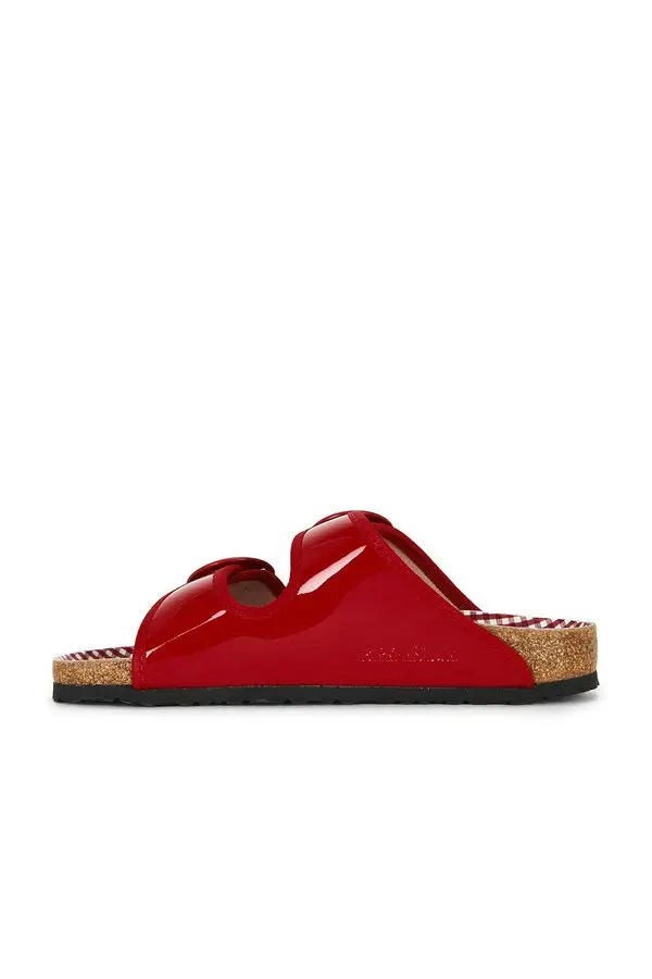 BIRKENSTOCK X Repetto Arizona Round Buckle Nl Patent Sandal - Flame Red