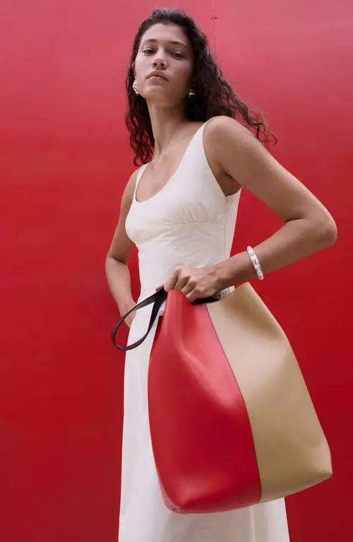 Mango Ruched Bust Drop Waist A-line Midi Dress