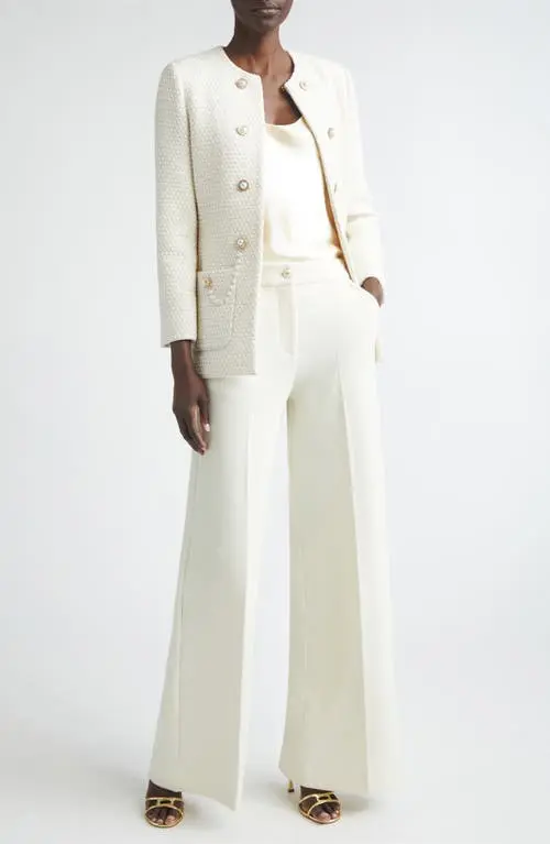 St. John Palais Wide Leg Stretch Trousers