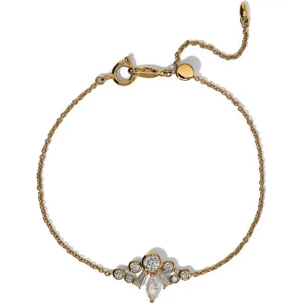Nadri Crystal Crown Adjustable Bracelet