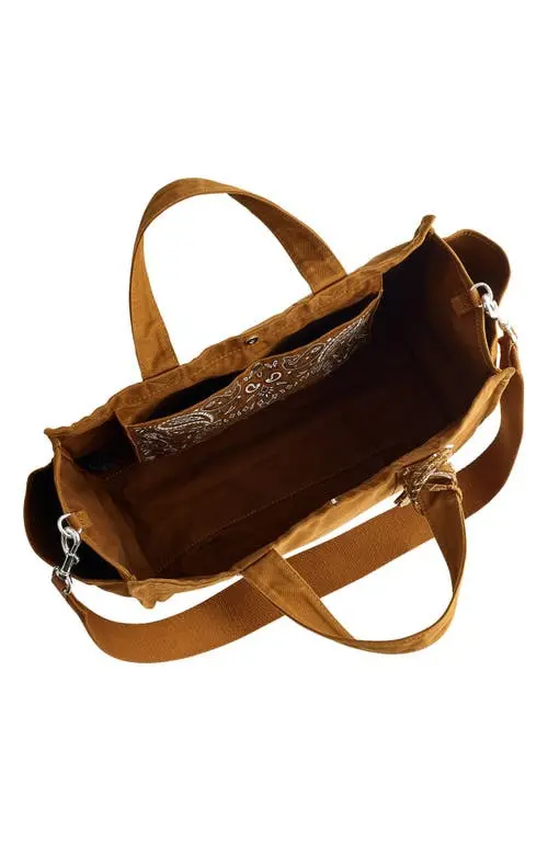 Madewell Large Washed Canvas Tote - Warm Chestnut