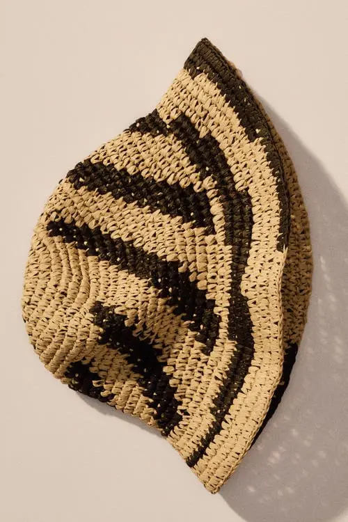 H&M Handmade Straw Bucket Hat