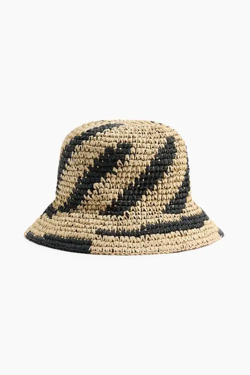 H&M Handmade Straw Bucket Hat