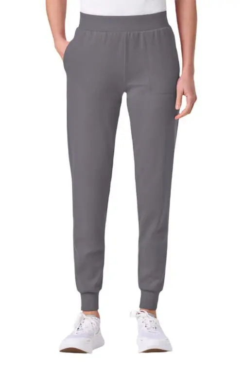 JAANUU Ultrasoft Essential Comfort 6-pocket Scrub Set - Gray