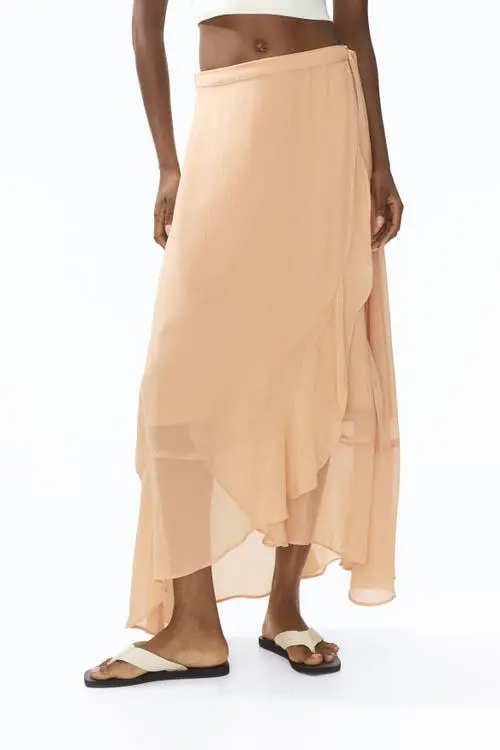 H&M Flounced Wrap Skirt