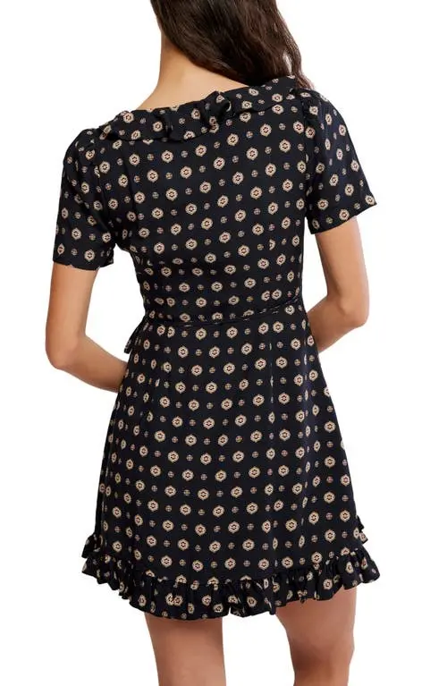 Free People Wildest Dreams Minidress - Black Combo