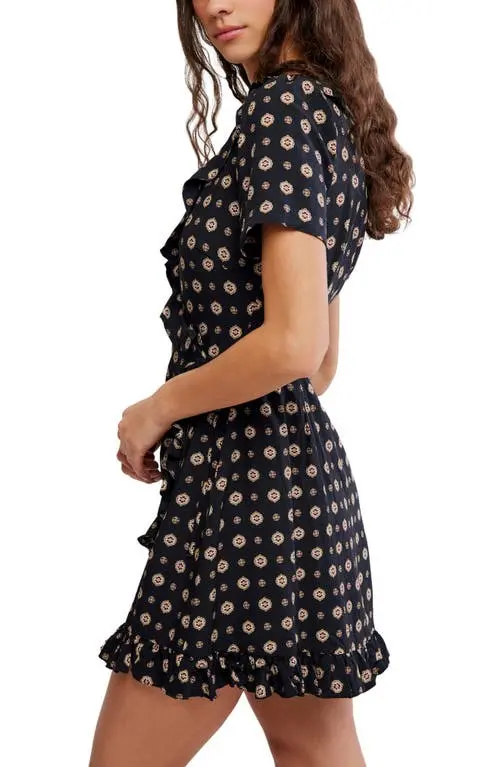 Free People Wildest Dreams Minidress - Black Combo